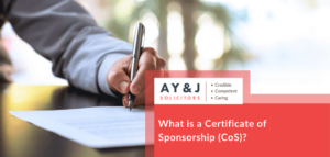 What is a Certificate of Sponsorship (CoS)? | CoS fee